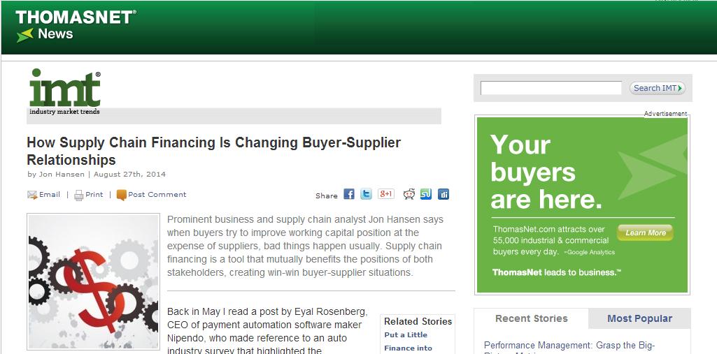 How Supply Chain Financing Is Changing Buyer-Supplier Relationships ...