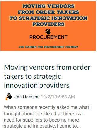 The Start of Procurement Foundry | Procurement Insights